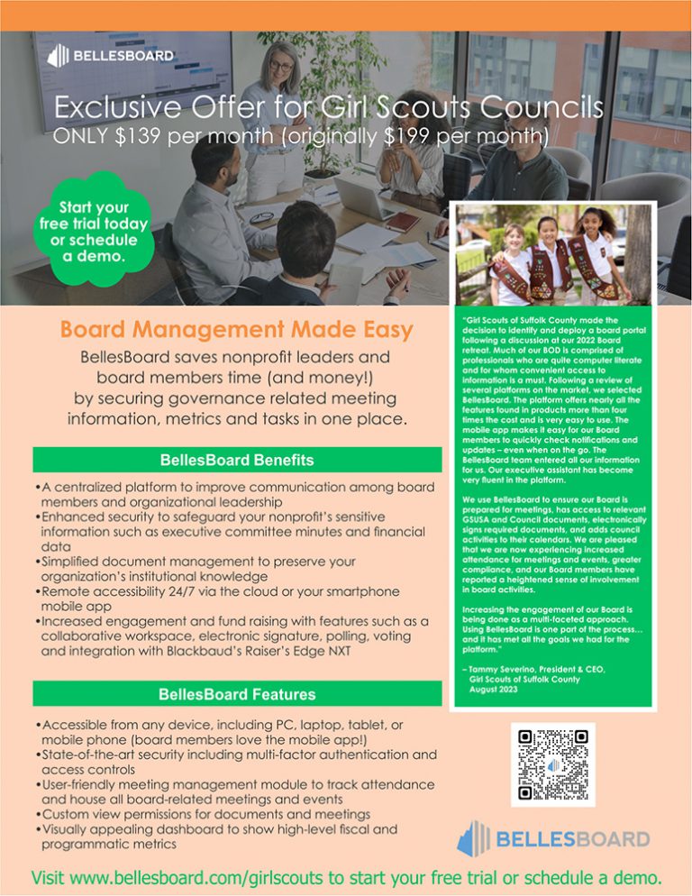 BellesBoard | Exclusive Offer for Girl Scouts Councils | Top Board ...